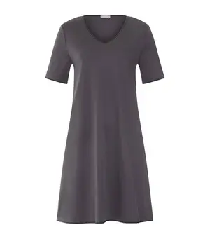 Hanro Cotton Silk Nightdress - Grey