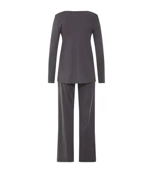 Hanro Cotton-silk Long-sleeve Pyjamas