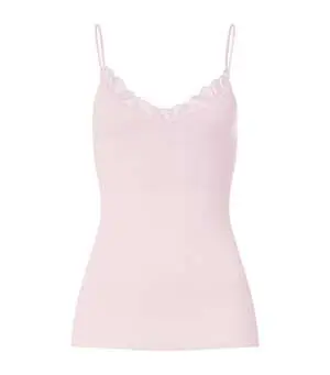 Hanro Cotton Rosaria Tank Top - Pink
