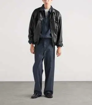 Prada Cotton Chambray Zipped Shirt
