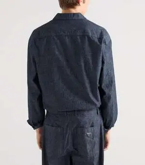 Prada Cotton Chambray Zipped Shirt