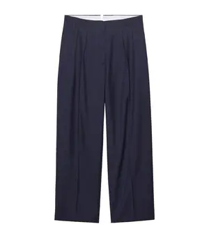 Prada Wool-mohair Wide-leg Trousers