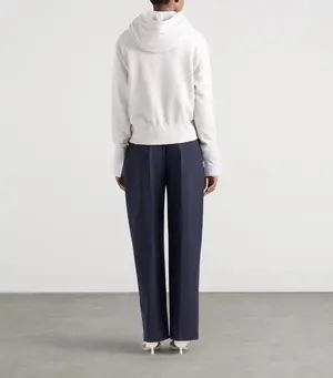 Prada Wool-mohair Wide-leg Trousers