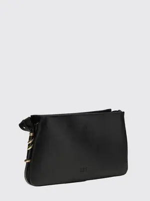 Pinko Leather Shoulder Bag With Gold Tone Hardware
