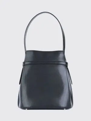 TOTEME Calfskin Bucket Bag With Monogram Logo