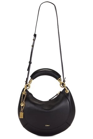 Chloé Banana Bag With Chain Detail - Black
