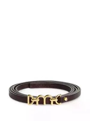 Momoni Double-wrap Belt With Metallic Frosting