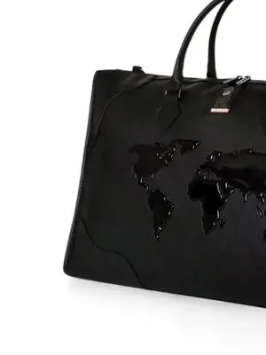 SPRAYGROUND James First Class Global Takeoff Duffle Bag - Black