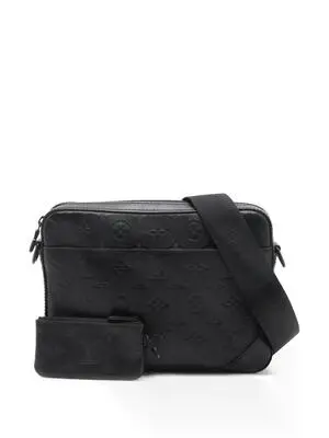 LOUIS VUITTON 2010-2026 Monogram Shadow Duo Messenger Crossbody Bag - Black