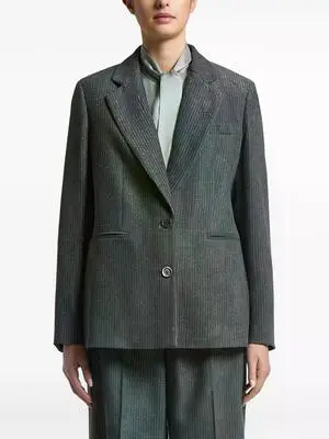 Peserico Glitter-effect Pinstripe Blazer