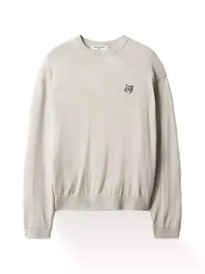 Maison Kitsuné Logo-patch Sweater - Neutrals