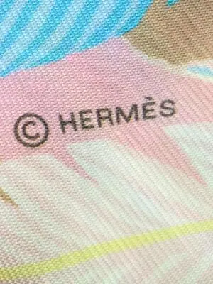 Hermès 2010s Jaguar Quetzal Twilly Scarf