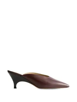 Le Monde Beryl Petra Pointed-toe Mules - Red
