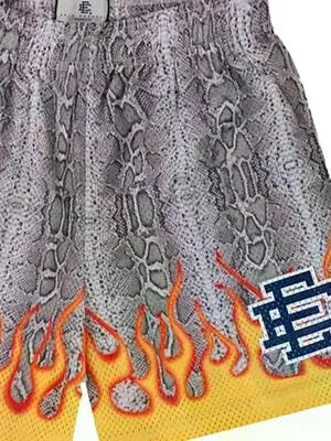 ERIC EMANUEL Ee Basic Snake-print Shorts