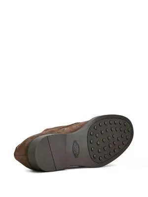 TOD'S Suede Monk Strap Shoes