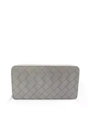 Bottega Veneta 2010s Intrecciato Wallet - Grey