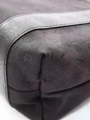 BVLGARI Logomania Canvas And Leather Trim Tote Bag