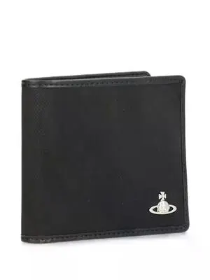 VIVIENNE WESTWOOD Orb-plaque Billfold Wallet - Black