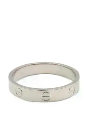 Cartier 18k White Gold Love Ring - Silver