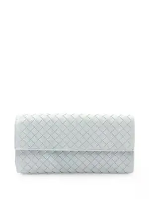 Bottega Veneta 2010s Intrecciato Bi-fold Wallet - Blue