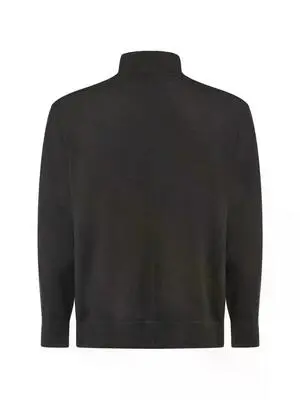 C.P. COMPANY Lens Detail Quarter-zip Sweater - Black