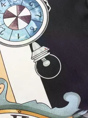Hermès 2010s Clock-print Scarf