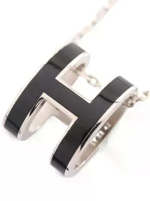 Hermès Tone Pop H Pendant Necklace - Silver