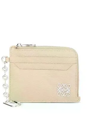 Loewe Anagram Square Coin Cardholder In Pebble Grained Calfskin