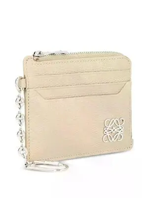 Loewe Anagram Square Coin Cardholder In Pebble Grained Calfskin