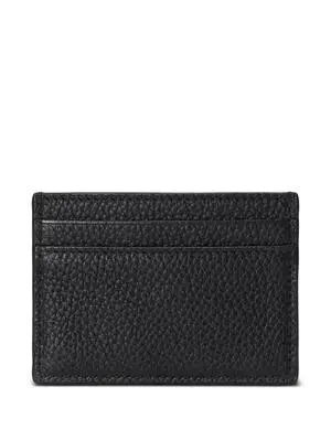 Gucci Logo-plaque Grained-leather Card Case