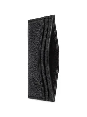 Gucci Logo-plaque Grained-leather Card Case