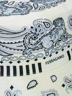 FERRAGAMO Arabesque-print Cloche