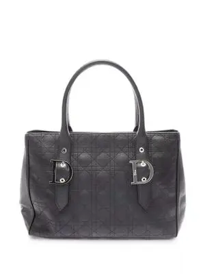Dior 2000s Cannage Tote Bag - Black