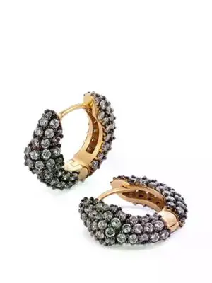 POCHE PARIS Harmony Crystal Hoop Earrings