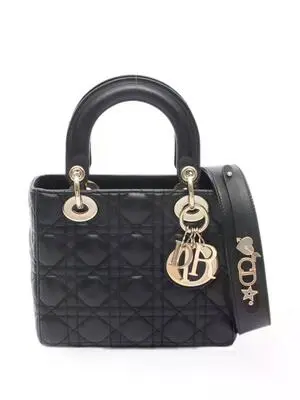 Dior 2010s Small Lady Cannage Tote Bag - Black