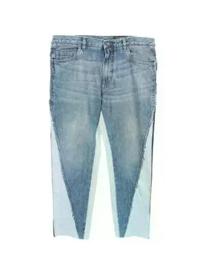 Dolce & Gabbana 2000s Panelled Raw-edge Jeans