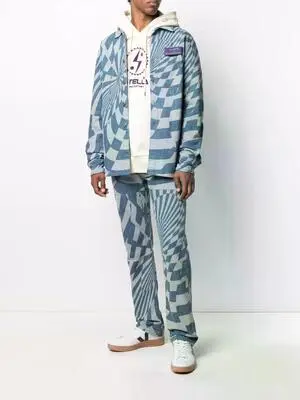 Stella McCartney Geometric Pattern Denim Jacket