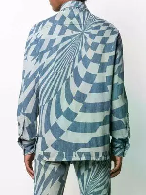 Stella McCartney Geometric Pattern Denim Jacket