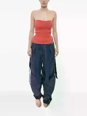 SUPER BLOND Ribbed-knit Tube Top