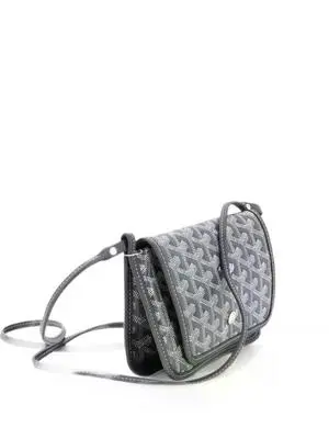 Goyard Plumet Clutch Wallet Coated Canvas Crossbody Bag - Grey