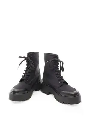 Celine 2010s Bulky Triomphe Lace-up Boots