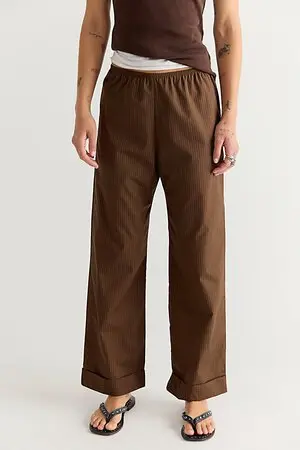 Donni. Pop Pinstripe Simple Pants