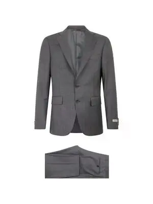 Canali Logo-patch Suit