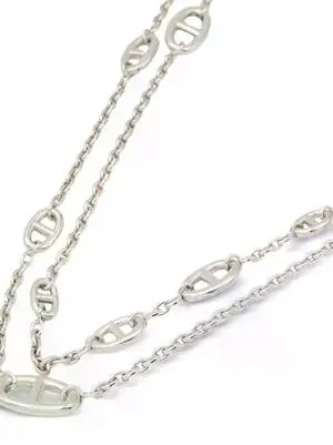 Hermès 2010s Farandole Anchor Chain Necklace - Silver