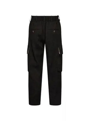 UMA WANG Belt-loop Buttoned Cargo Pants - Brown