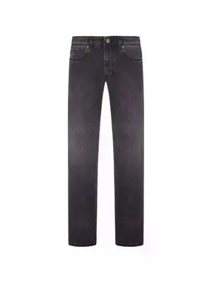 Incotex Five-pocket Straight-leg Jeans - Grey