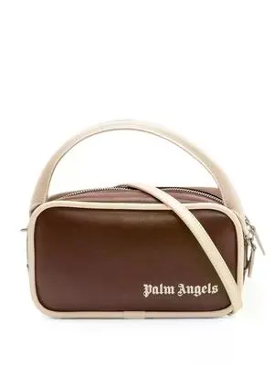 Palm Angels Logo Crossbody Bag - Brown