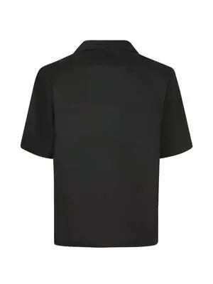 Commas Floral-embroidered Short-sleeve Shirt