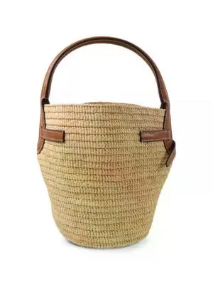 Celine Big Bag Raffia Bucket Bag