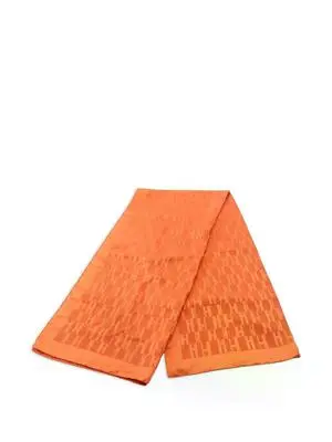 Hermès 2010s H Logo Scarf - Orange